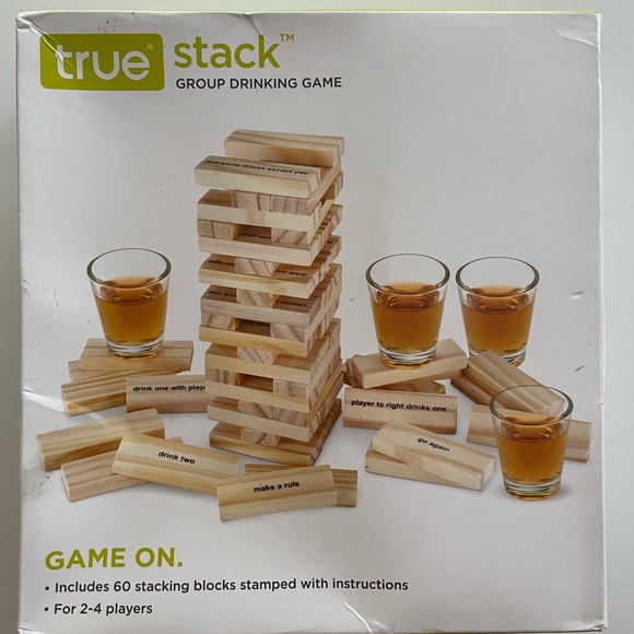 Party Supplies | New Adults Group Drinking Party Game True Stack Board Game Holiday Celebration ...